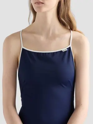 Prada One-piece Jersey Swimsuit - Blue