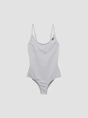Prada One-piece Jersey Swimsuit - Grey