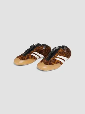 3.1 Phillip Lim On The Go -print Calf Hair Low-top Sneakers - Leopard