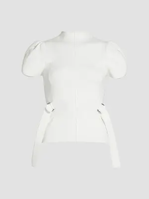 3.1 Phillip Lim Compact Rib-knit Tulip Top