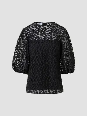 Akris Polka Dot Cotton-blend Top