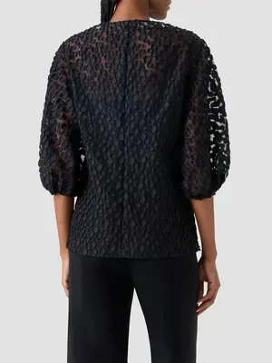 Akris Polka Dot Cotton-blend Top