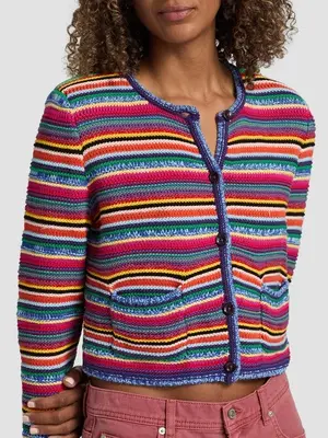 Ba&sh Fanny Striped Cardigan