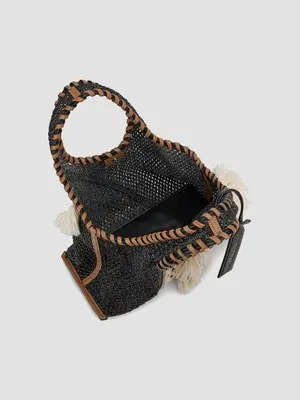 3.1 Phillip Lim Mini Fringed Raffia Tote Bag