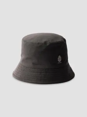 Prada Old Gabardine Bucket Hat - Black