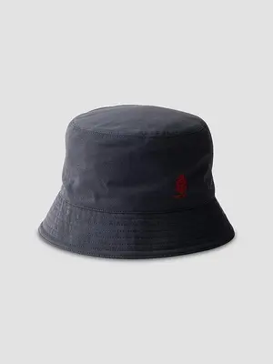Prada Old Gabardine Bucket Hat - Blue