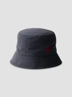 Prada Old Gabardine Bucket Hat - Blue