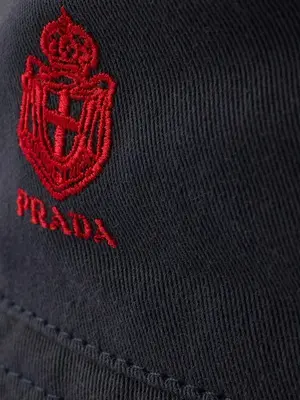 Prada Old Gabardine Bucket Hat - Blue