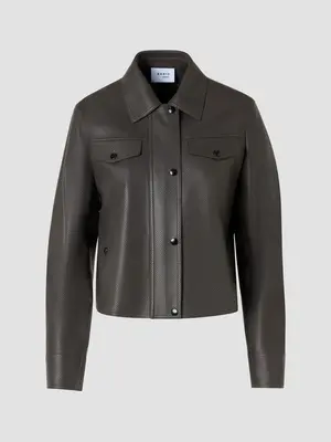 Akris Leather Motorbike Jacket