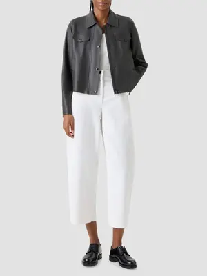 Akris Leather Motorbike Jacket