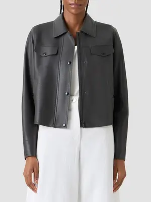 Akris Leather Motorbike Jacket