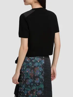 3.1 Phillip Lim Wool Short Sleeve Cardigan