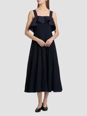 3.1 Phillip Lim Broderie Anglaise Patchwork Midi-dress