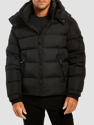 Sam. Glacier Down Puffer Jacket - Black