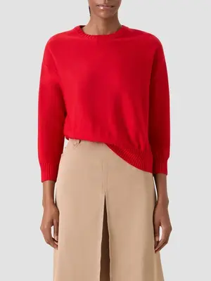 Akris Drop Shoulder Virgin Wool Sweater