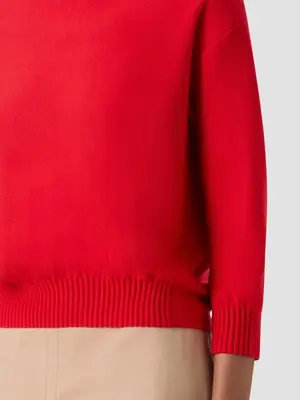 Akris Drop Shoulder Virgin Wool Sweater