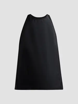 Loulou De Saison Cami Silk Sleeveless Cape Top - Black