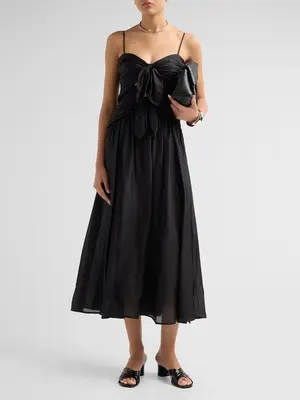 Zimmermann Aster Silk Scarf Midi-dress