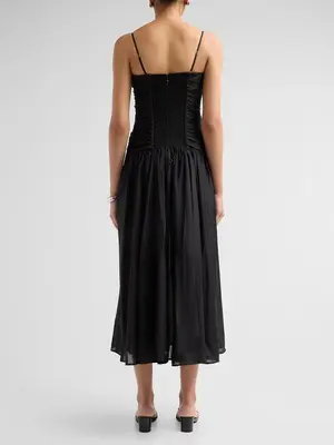 Zimmermann Aster Silk Scarf Midi-dress