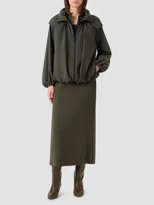 Akris Short Parachute Taffeta Parka