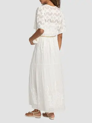 Ba&sh Aphrodite Embroidered Maxi Dress