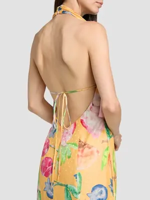 Rosie Assoulin Bat Your Eyelashes Halter Gown