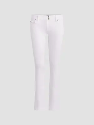 Hudson Jeans Beth Mid-rise Baby Bootcut Jeans - White