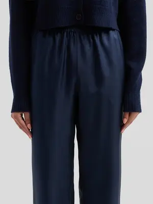 Loulou De Saison Alera Satin Wide-leg Pants