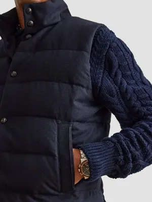 Ralph Lauren Purple Label Harwick Cashmere-blend Down Vest