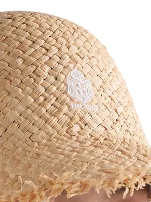 Prada Raffia Baseball Cap