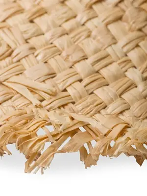 Prada Raffia Baseball Cap