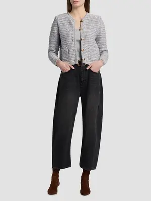 Ba&sh Guspa Ottoman Knit Button-front Cardigan