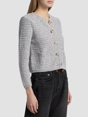 Ba&sh Guspa Ottoman Knit Button-front Cardigan