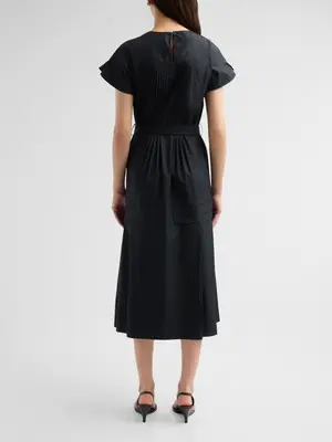 3.1 Phillip Lim Pleated Cotton Poplin Midi Dress