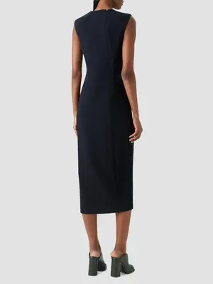Akris Wool-blend Sheath Midi Dress