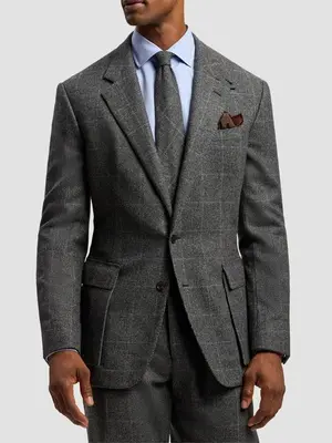 Ralph Lauren Purple Label Glenn Hand-tailored Tick-weave Jacket