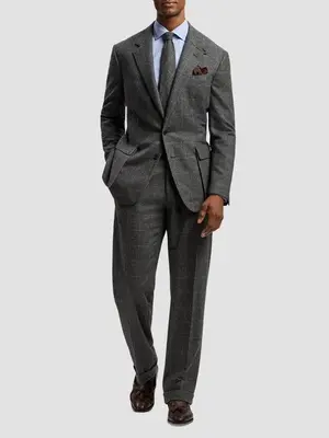 Ralph Lauren Purple Label Glenn Hand-tailored Tick-weave Jacket