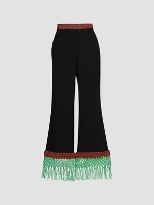Rosie Assoulin Macrame Pizzants Pants