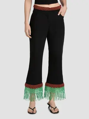 Rosie Assoulin Macrame Pizzants Pants