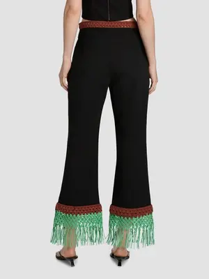 Rosie Assoulin Macrame Pizzants Pants