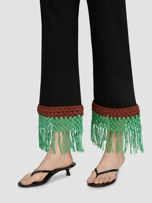 Rosie Assoulin Macrame Pizzants Pants