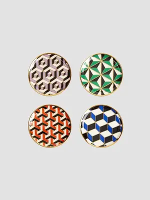 Jonathan Adler Versailles 4-piece Coaster Set - Multi