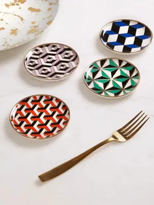 Jonathan Adler Versailles 4-piece Coaster Set