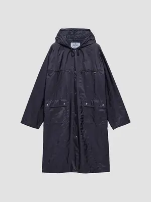 Prada Lightweight Nylon Raincoat - Blue