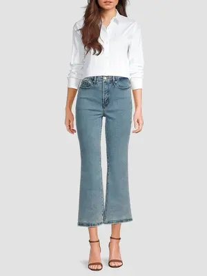 Good American Good Legs Crop Mini Boot Jeans