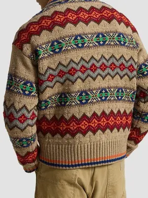 Polo Ralph Lauren Fair Isle Wool-blend Polo-collar Sweater