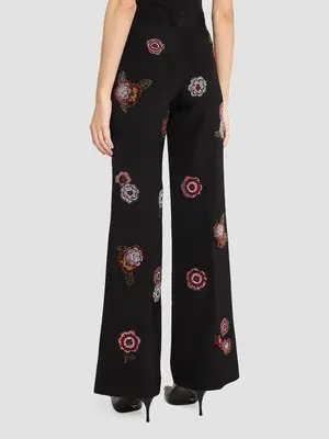 Libertine Colette Beaded Wide-leg Trousers