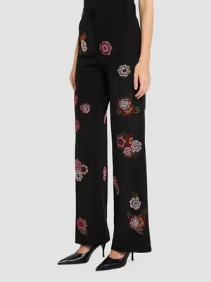 Libertine Colette Beaded Wide-leg Trousers