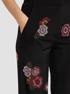 Libertine Colette Beaded Wide-leg Trousers