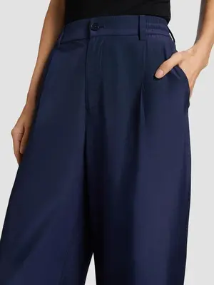 Simkhai Sydnie Paperbag-waist Wide-leg Pants